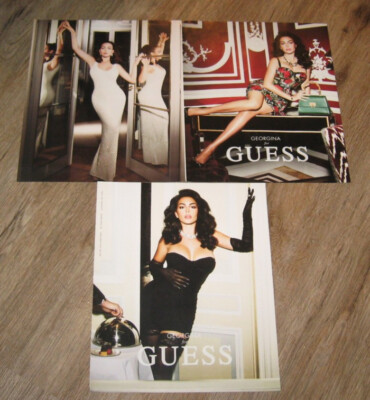 Georgina Rodriguez GUESS ADs original magazine pages PHOTO ...