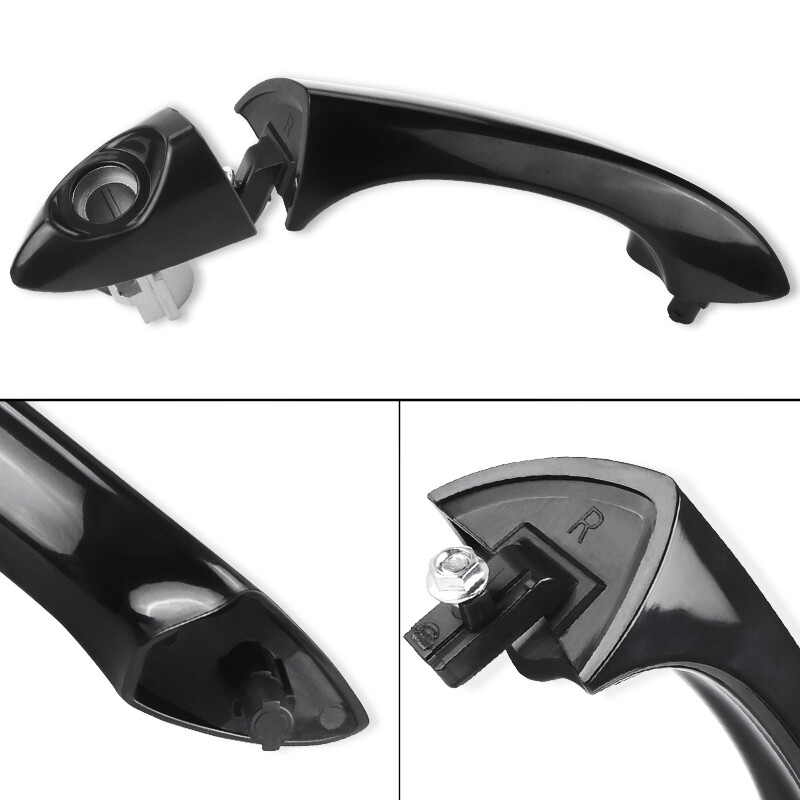 RHD Front Right Side Outer Door Handle Gloss Black For BMW X5 E53 2000 ...