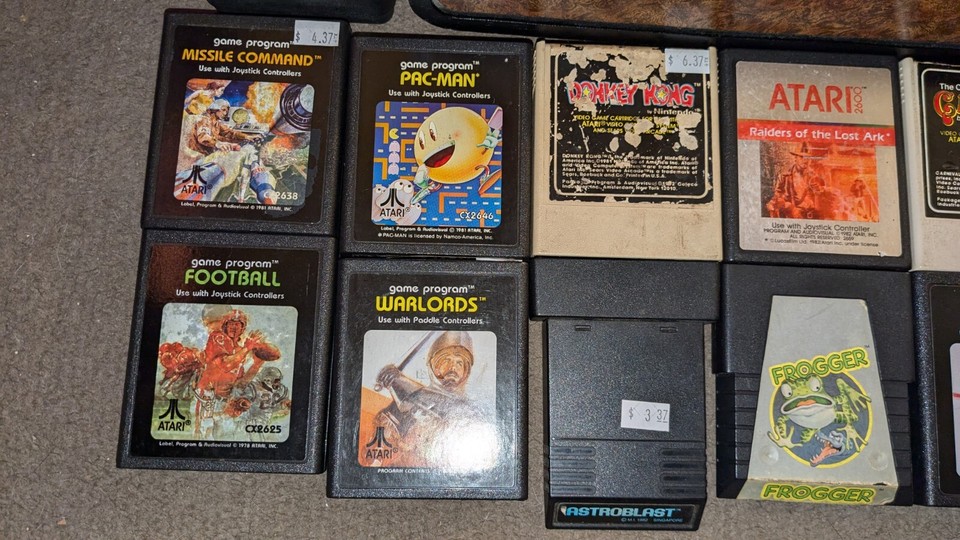ATARI 2600 / SEARS TELE-GAMES HEAVY SIXER CONSOLE W/16 GAMES EXCELLENT ...