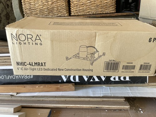 Nora Lighting NHIC-4LMRAT New Construction Housing for 4" Trims. 4-pack Open Box | eBay