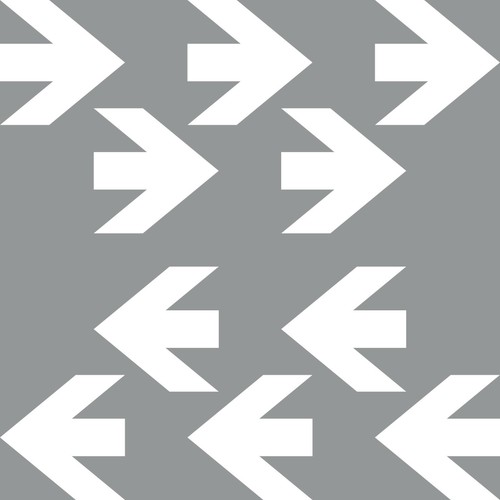 10 Sticker Arrow 5cm x 5cm White River Direction Tattoo Decor Film ...