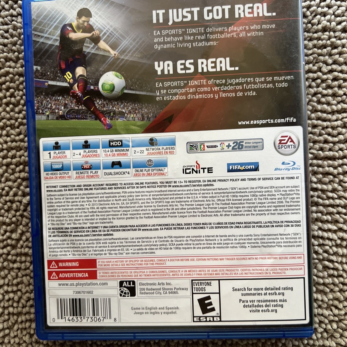 Fifa 14 Ps4 Case