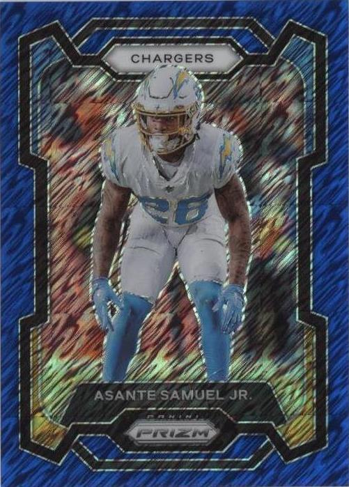 2023 Panini Prizm - Asante Samuel Jr. #152 Blue Shimmer Prizm /25 for ...