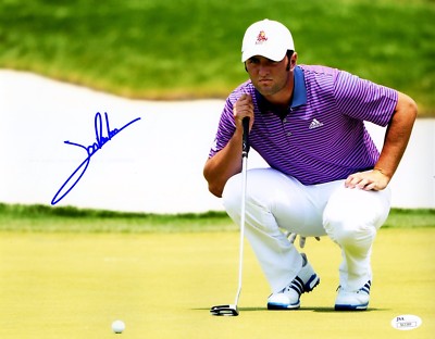 Jon Rahm Signed 11x14 Photo JSA COA Auto PGA Golf RC Rodriguez Rookie ...