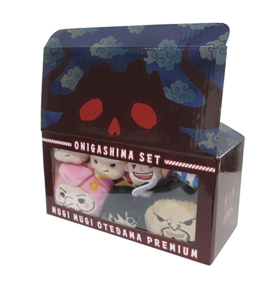 ONE PIECE Mugiwara Store Onigashima Premium Mugimugi Otedama Plush Doll ...