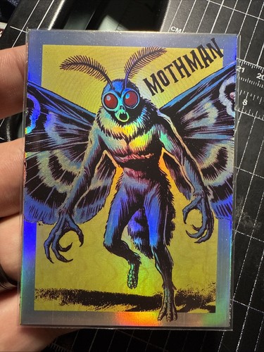 Holographic ACEO PRINT Cryptid Mothman Sketch Artwork (05) | eBay