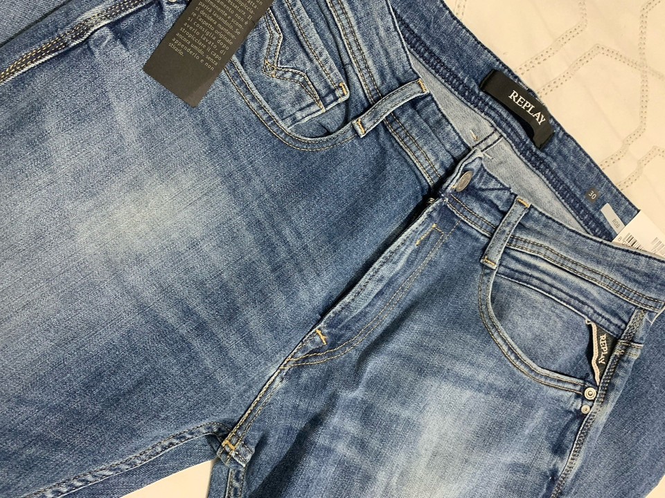 Replay Men's Rob Straight Tapered Jeans W30 L34 RRP £145 | eBay UK