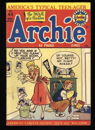 Archie Comics #43 FN- 5.5 Archie 1950 | eBay