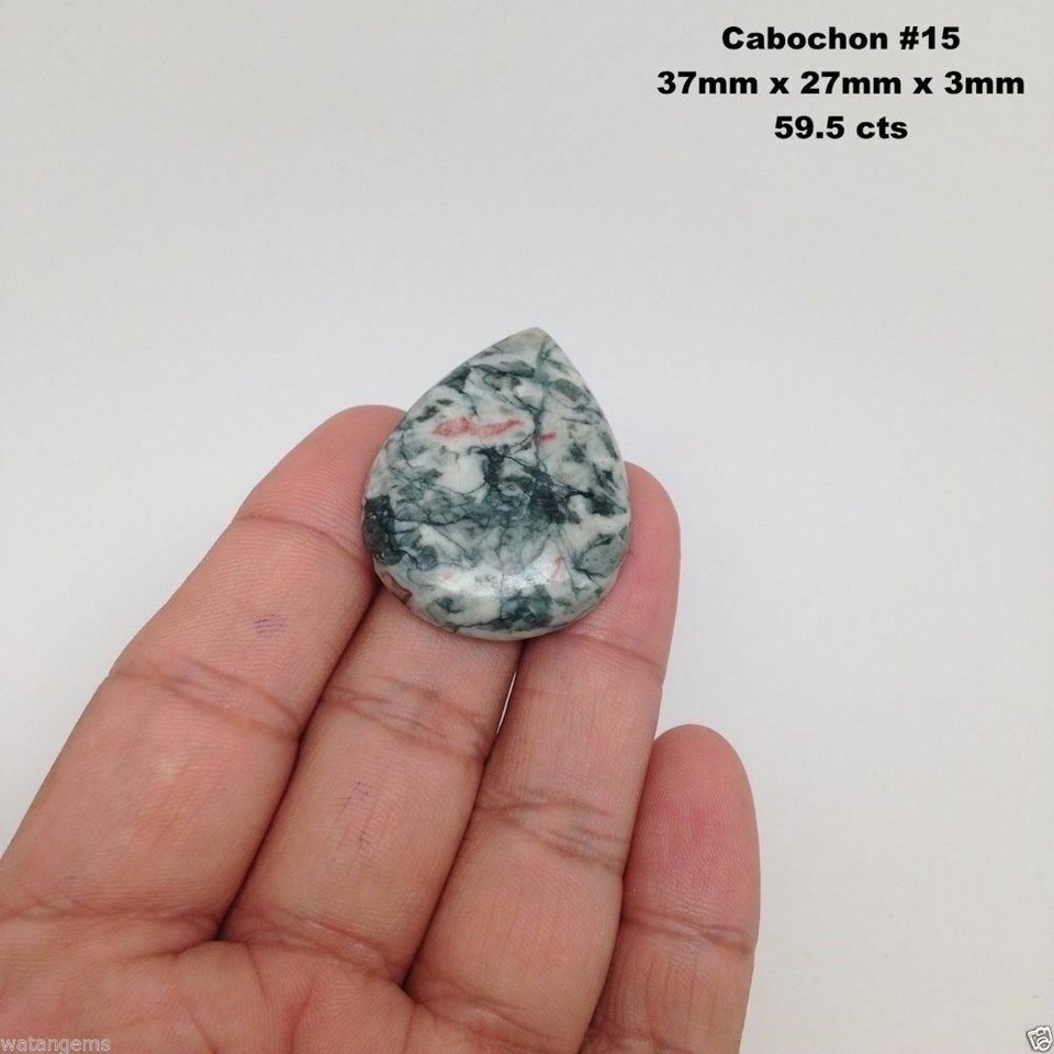 Various Oval, Tear Drop, Square cabochon CAB flatback semi-precious ...