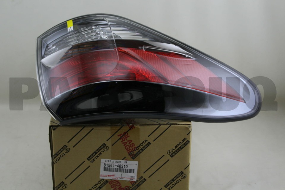 8156148310 Genuine Toyota LENS & BODY, REAR COMBINATION LAMP, LH | eBay