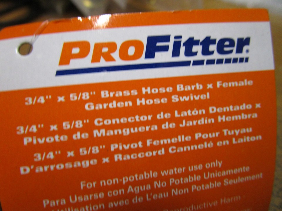 5/8" Hose Barb x 3/4" FHT Brass ProFitter® Garden Hose | eBay