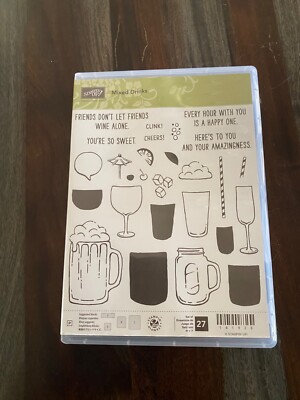 Stampin Up! Mixed Drinks Stamp Set-beer-cocktails | eBay