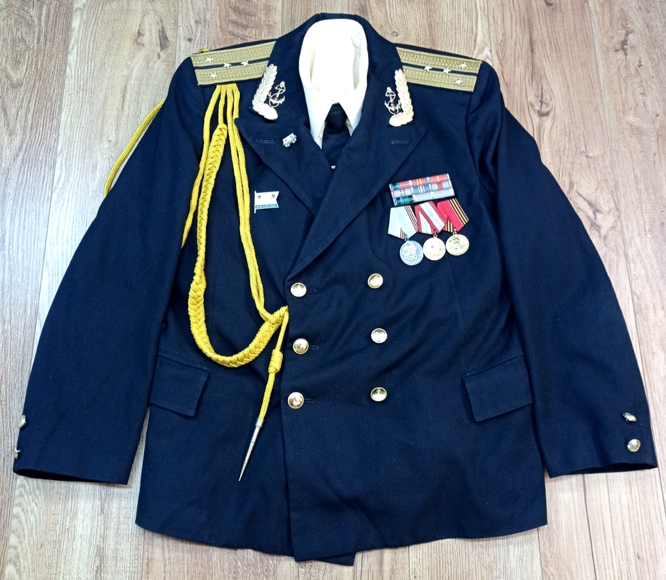 Vintage ceremonial military uniform officer USSR Navy.Dress Soviet ...