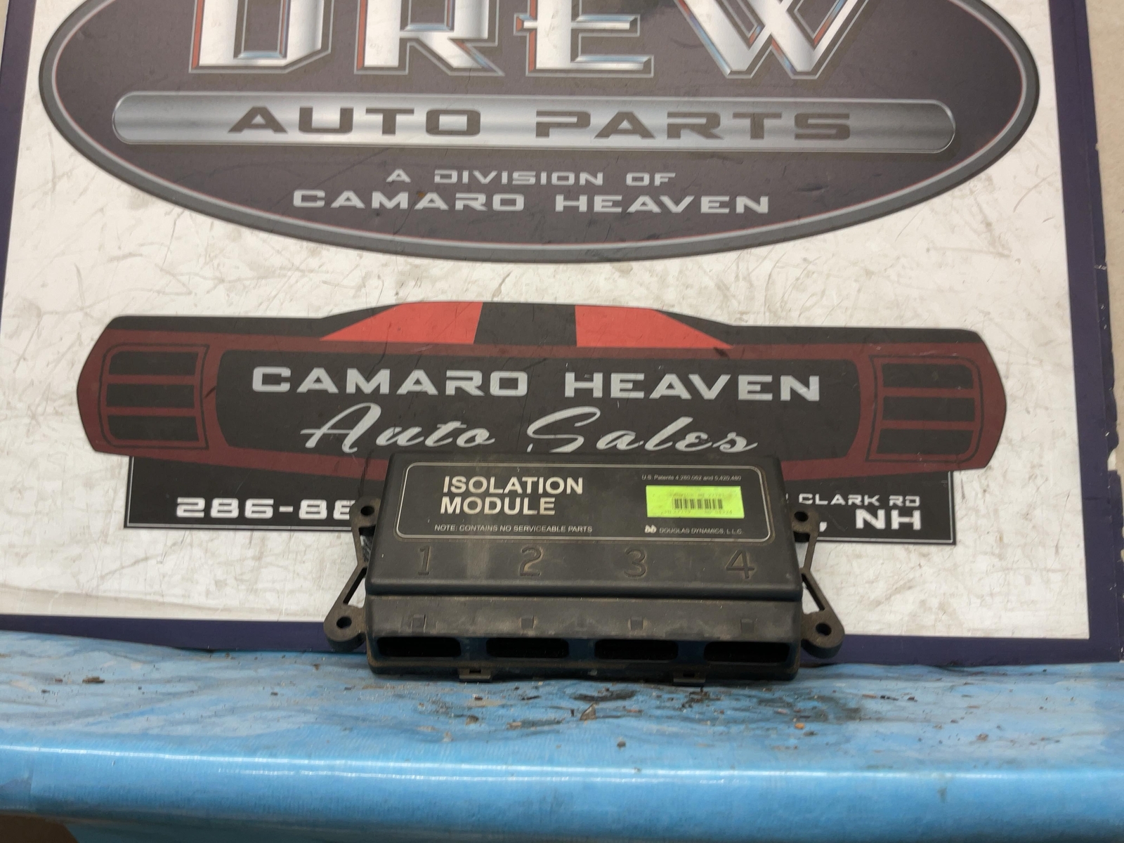 4 - PORT FISHER PLOW ISOLATION MODULE ONLY *SOLD AS PICTURED* DOUGLAS ...