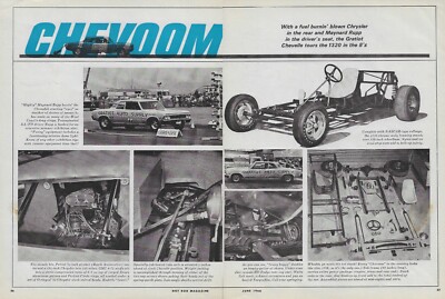 1966 Chevelle SS Magazine Article Ad Gratiot Auto Supply Funny Car ...