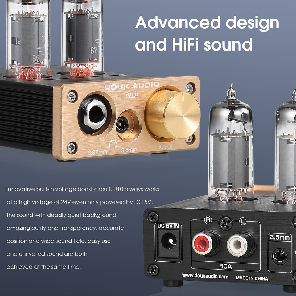 Mini Vacuum Tube Headphone Amplifier HIFI Stereo Preamp for Speaker ...