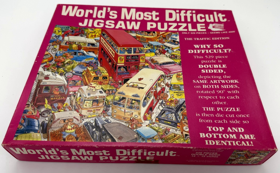 World's Most Difficult Jigsaw Puzzle 529 Pieces Cartoon Vehicles Theme ...