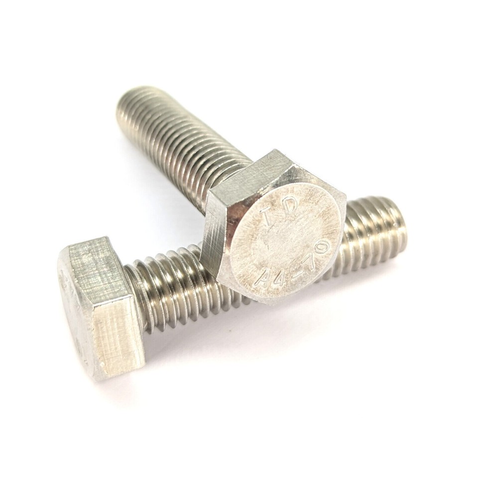 M16 Hex Head Set Screws Full Threaded Hexagon Head Bolt A2 Stainless ...