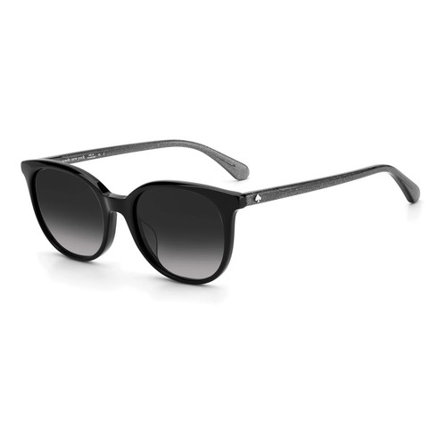 Kate Spade New York Women's Andria/S Round Sunglasses, Black/Gray ...
