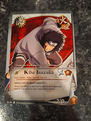 Kiba Inuzuka 091 Unlimited Edition Naruto CCG NICE! | eBay