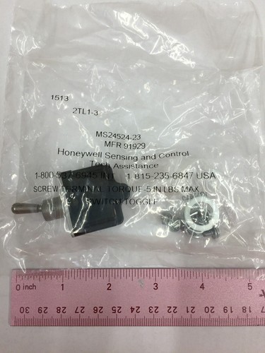 MS24524-23 (2TL1-3) HONEYWELL MICRO SWITCH DPDT TOGGLE SWITCH NEW IN ...