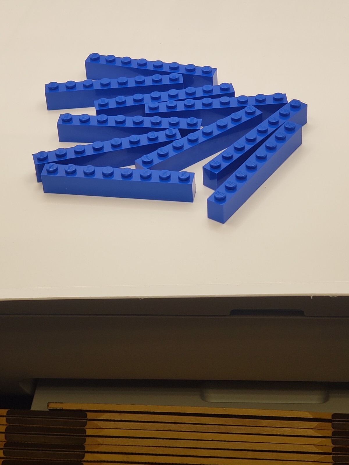 LEGO Parts # 3008 10 pcs Brick 1 x 8 BLUE 1648/17 | eBay