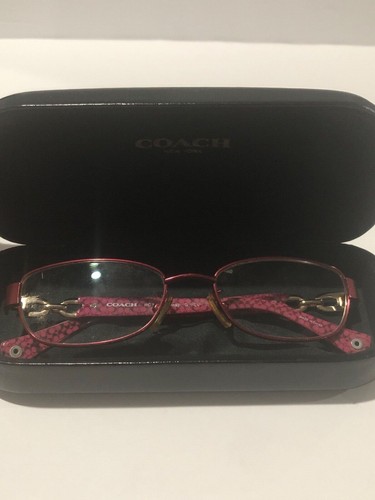 Coach Women Full Rim Frame Pink HC5054 Faina 130mm with cleaning cloth ...
