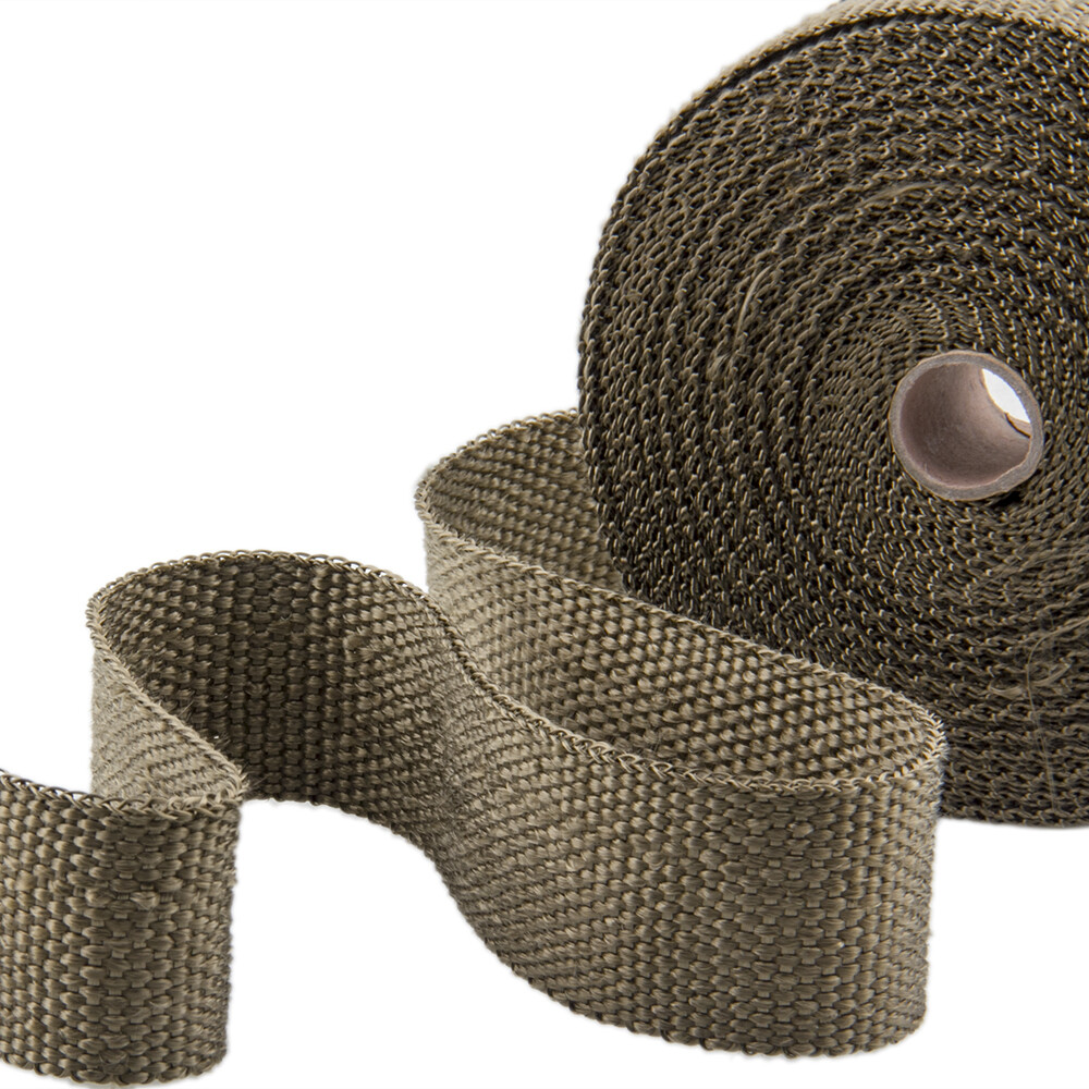 15M Basalt Titanium Heat Wrap Exhaust Manifold With 30CM Stainless ...