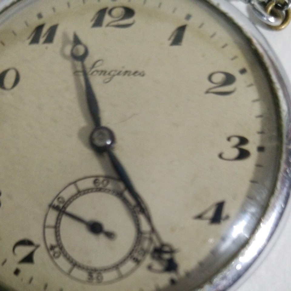 Longines Antique Pocket Watch, 90s Era, Used, Classic Design From Japan ...