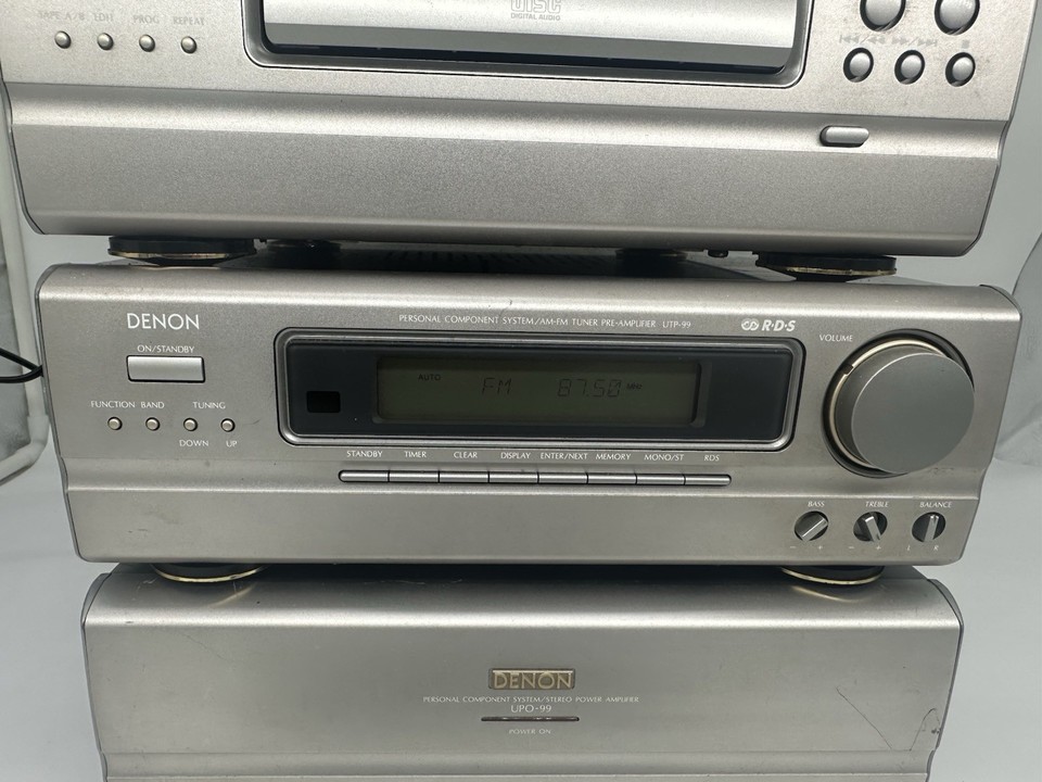 DENON D99 Stack UPO-99 & UTP-99 & D77 CD Player Pre Power Amplifier ...