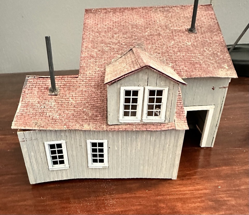 Vtg HO Scale Scratch Built Wooden Boat House Weathered Train Room Fine ...
