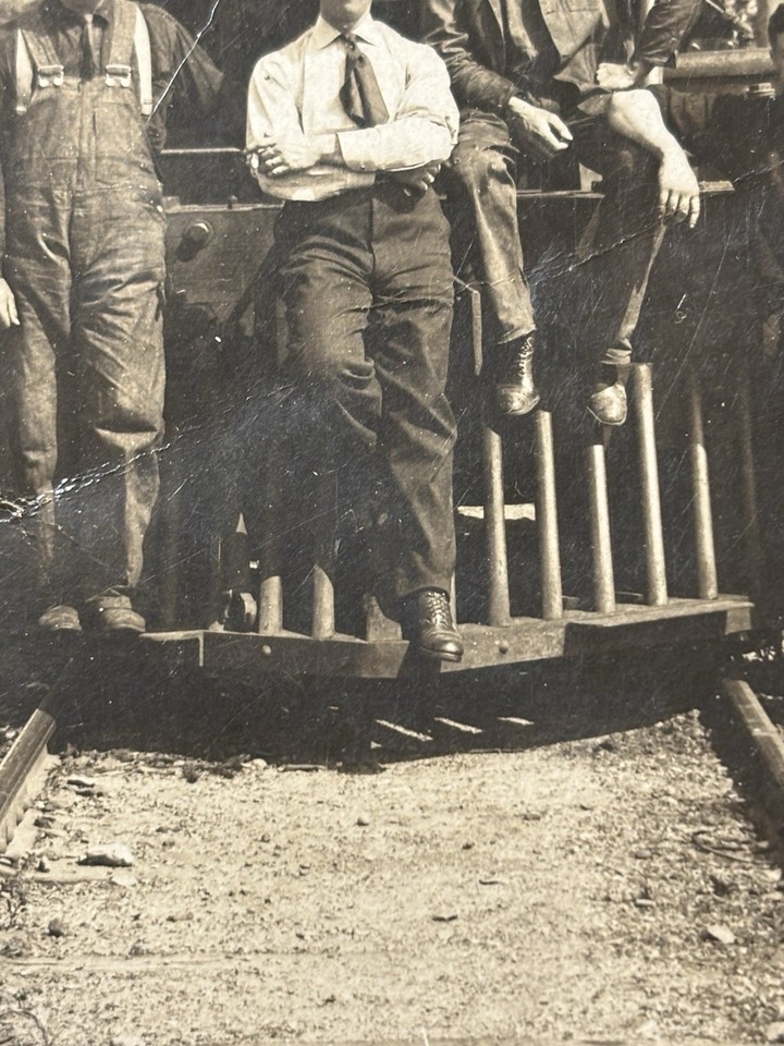 RPPC Of Old Boston & Maine Steam Engine #588 And Crew c.1908 | eBay