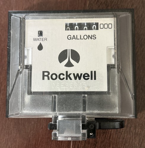Rockwell Water 4-Digit Gallon Count Water Flow Meter, Square Plastic | eBay