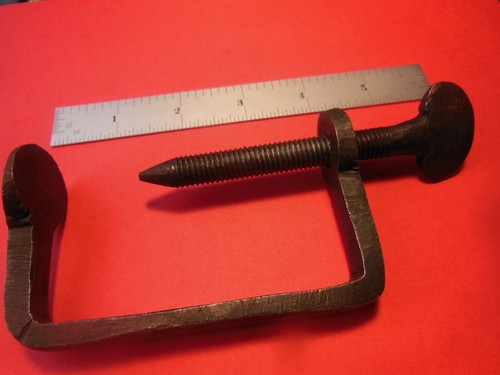 Old Hand Forged Style Blacksmith Made C Clamp | eBay
