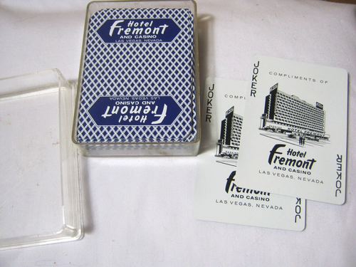 Hotel Fremont and Casino Las Vegas Nevada Playing Cards w/ Jokers ...