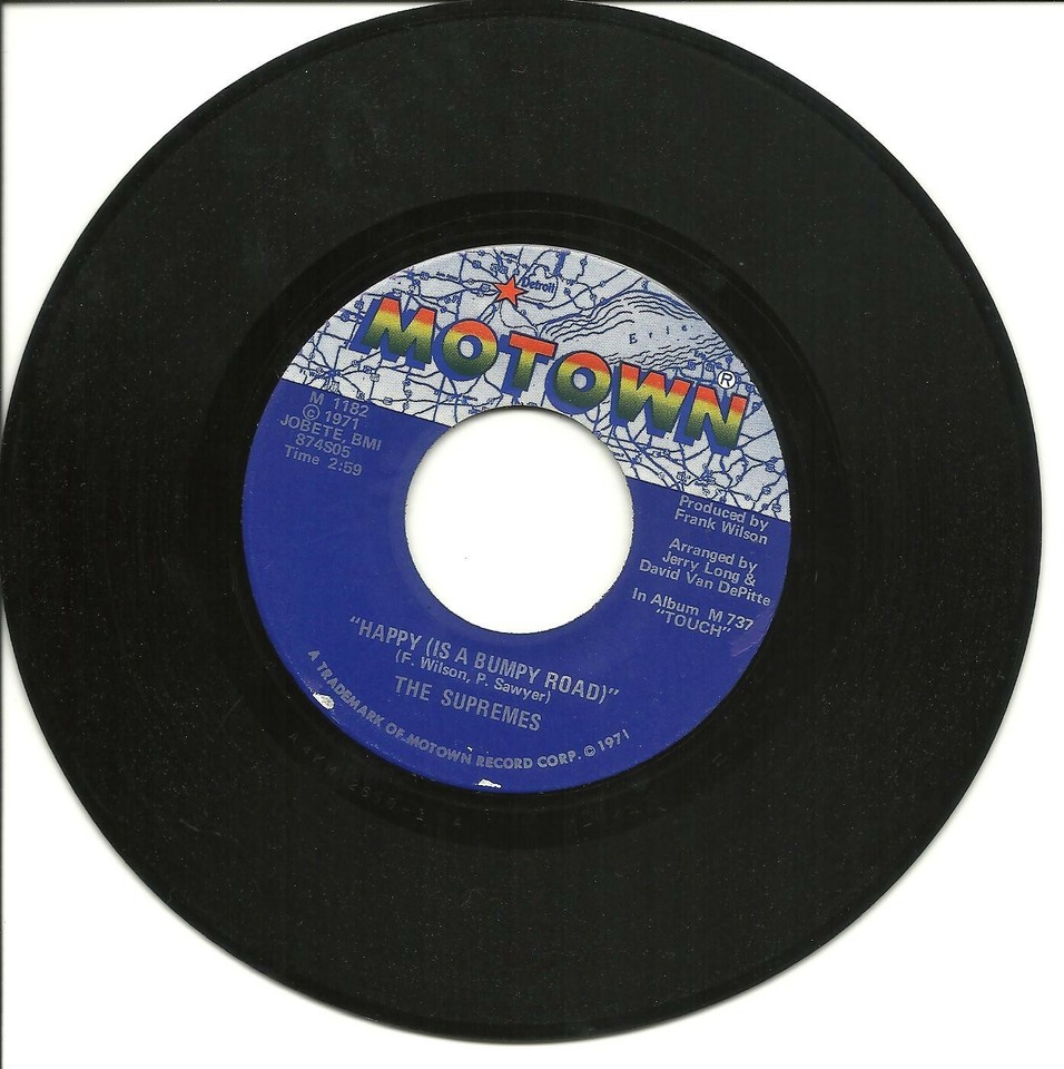 Supremes-Nathan Jones/Happy(Is A Bumpy Road)-45 RPM-7"-single-soul ...