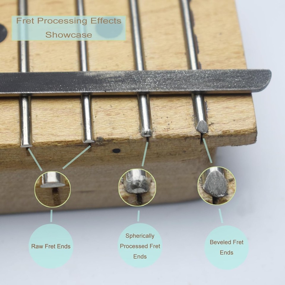 Guitar Fret End File Set - Professional Sharp Fret End Smoother with ...
