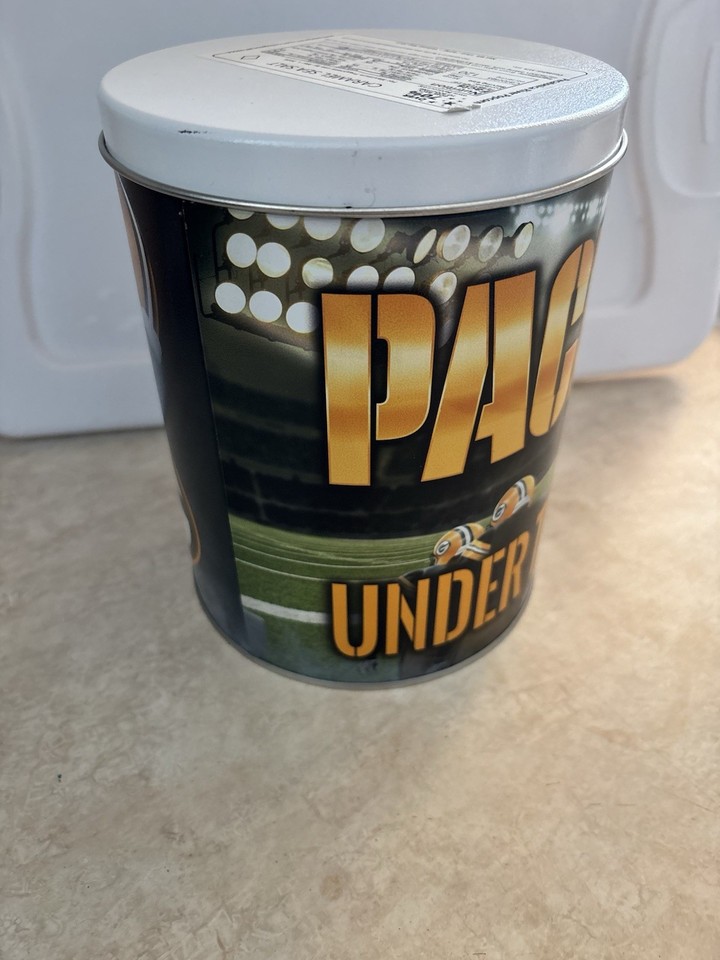 7-inch Green Bay Packers Under the Lights Popcorn Tin 2024 Boy Scout ...