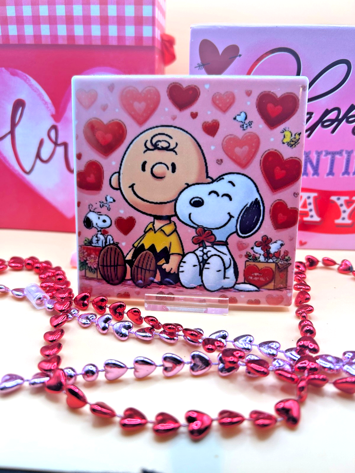 Valentine's Day Snoopy Charlie Brown Ceramic Shelf/Desk You Pick Style ...