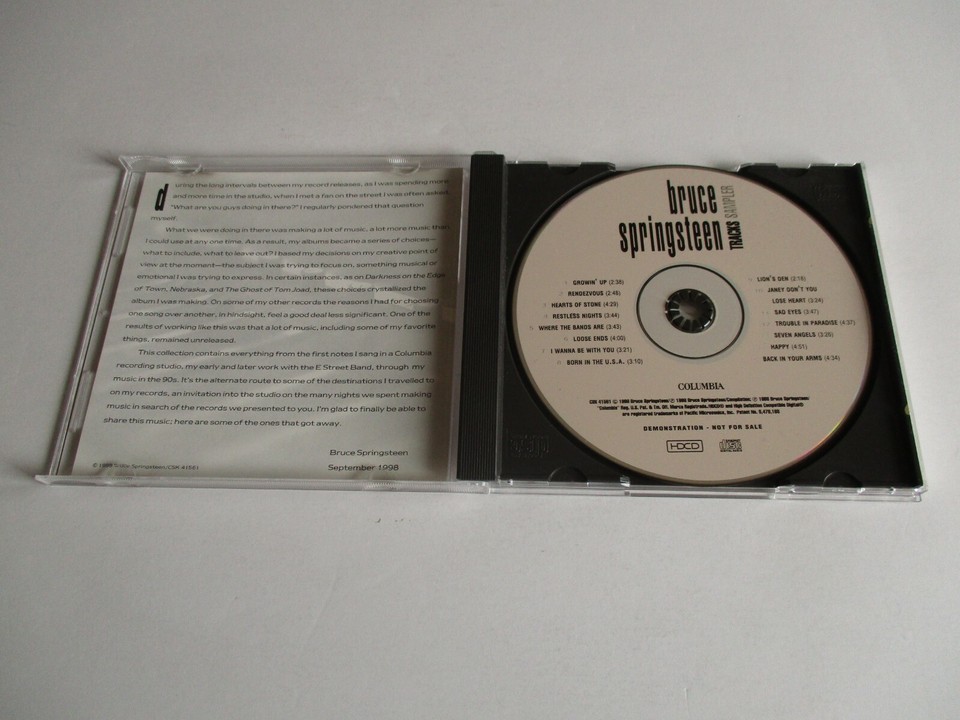 BRUCE SPRINGSTEEN Tracks CD Sampler 1998 15 Tracks Promo Only NEW | eBay