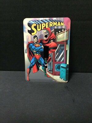 SUPERMAN DC Comics Light Switch Metal Plate | eBay