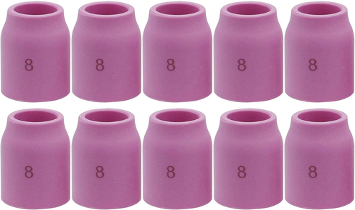 10PK TIG Gas Lens Alumina Nozzle Ceramic Cup 53N61S 8# Φ1/2" for SR WP ...