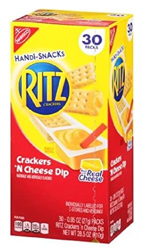 Nabisco Handi Snacks Ritz Crackers N Cheese Dip 30 Pack Cheesy Snack 2 ...