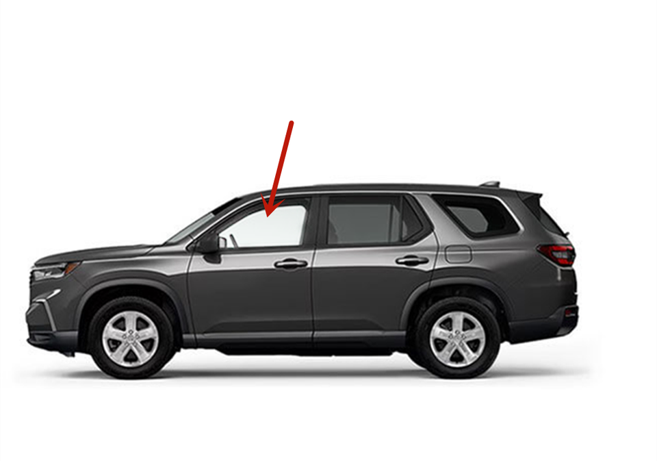 Fit 2023-2025 Honda Pilot Driver Left Side Front Door Window Glass ...