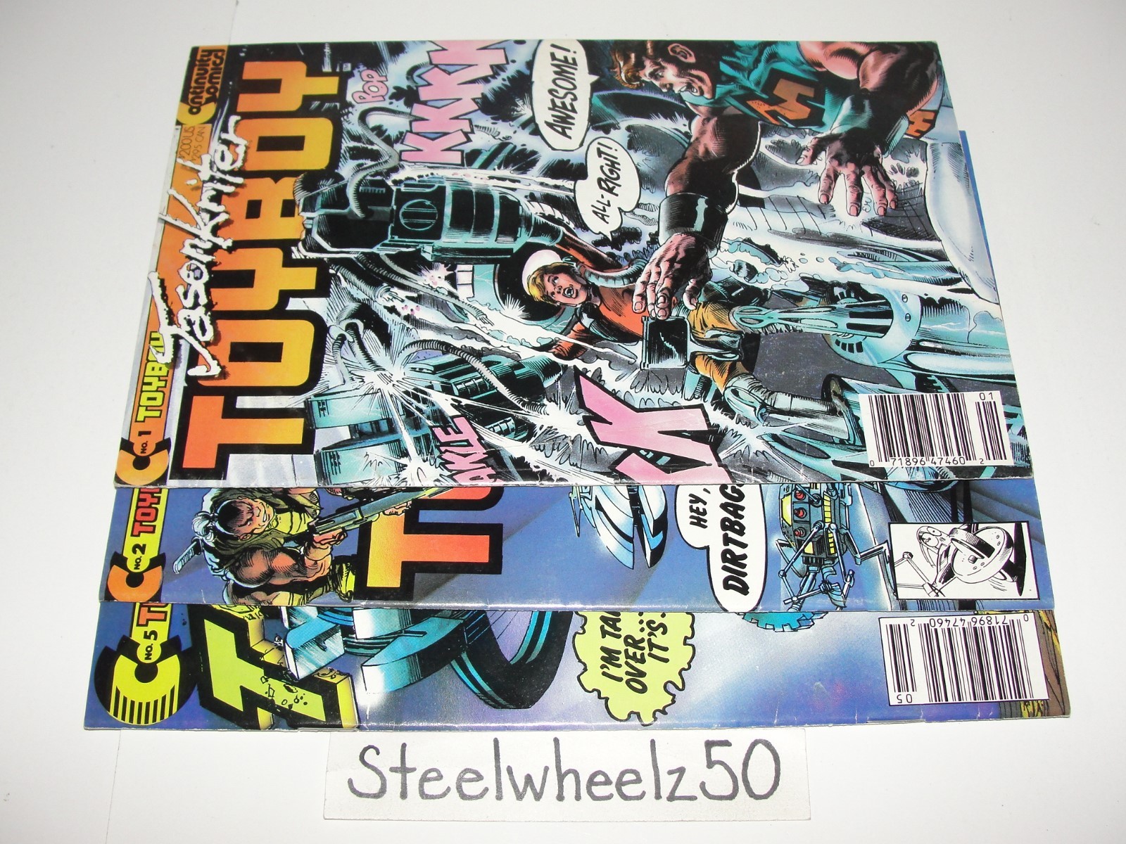 Toyboy #1 2 & 5 Comic Lot Continuity 1986 Jason Kriter Megalith Neal ...