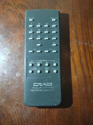 Craig Full Function Remote Control model P1930 | eBay