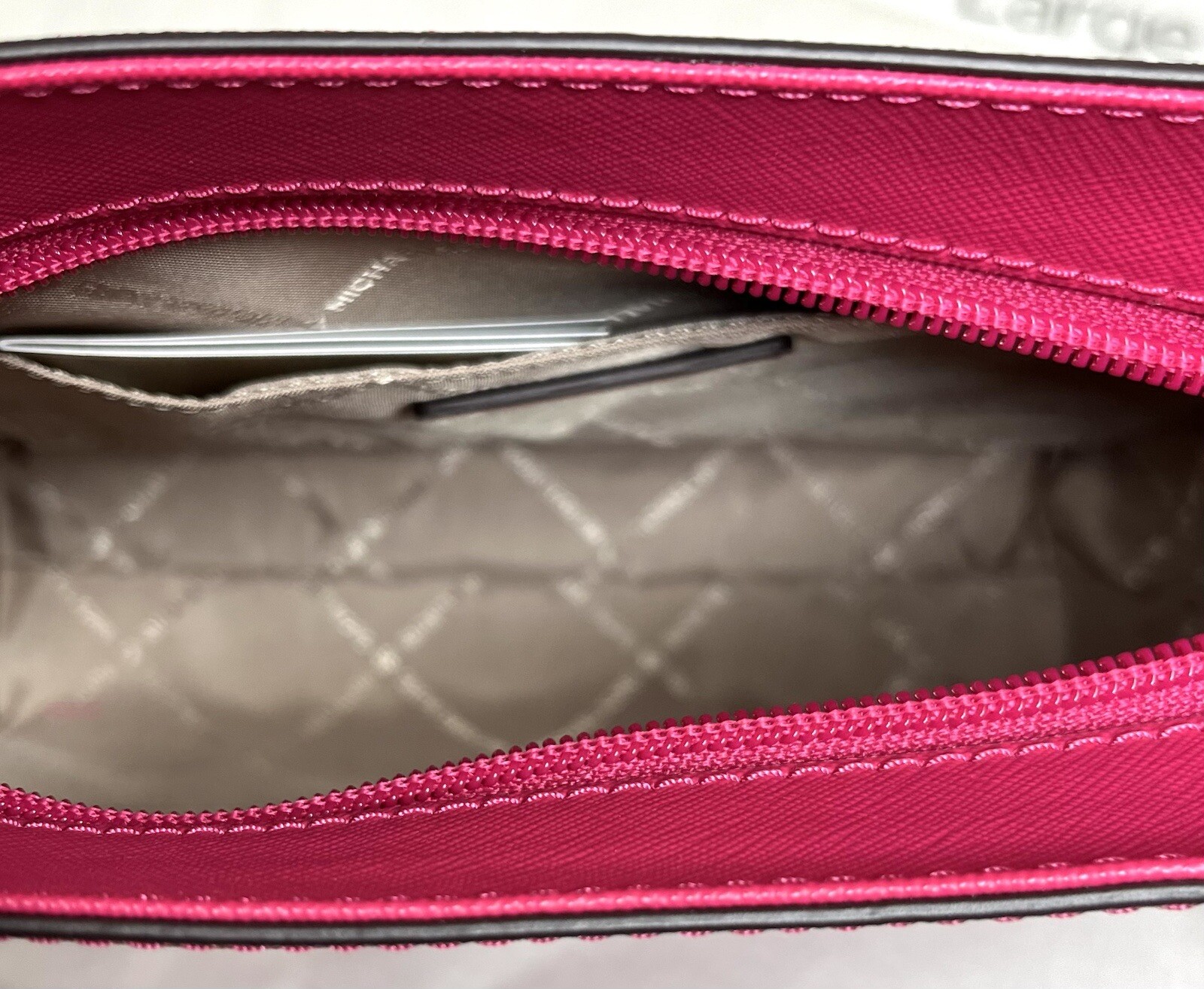 Michael Kors Jet Set Pink Saffiano Leather Small NS Messenger CrossBody ...
