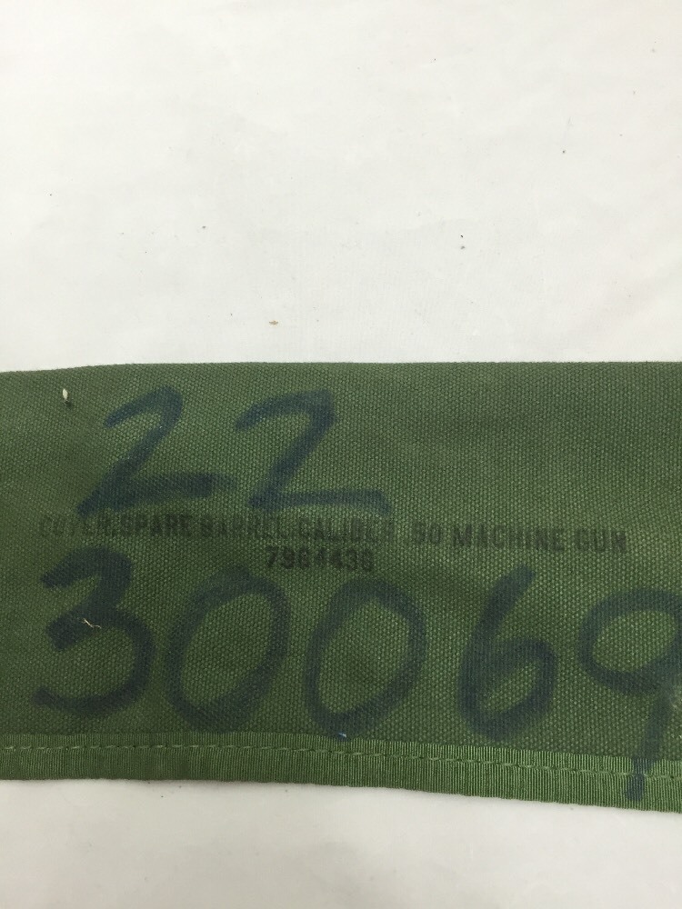 USGI Military Cover Cal .50 BMG Spare Barrel Light Green Canvas 7964436 ...