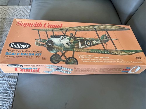 Guillow's Sopwith Camel British WW1 Fighter Balsa Wood Model Airplane ...