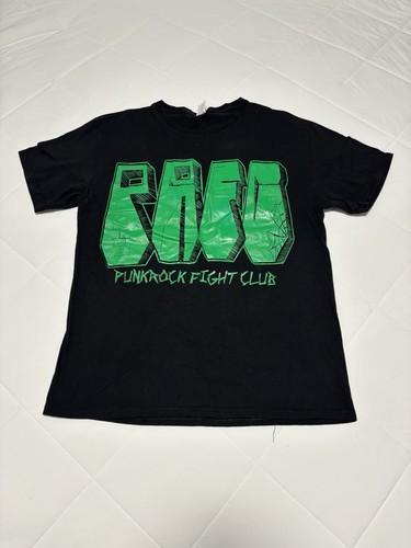 Punk Rock Fight Club Logo T-Shirt Size L PRFC Muay Thai Music Band ...